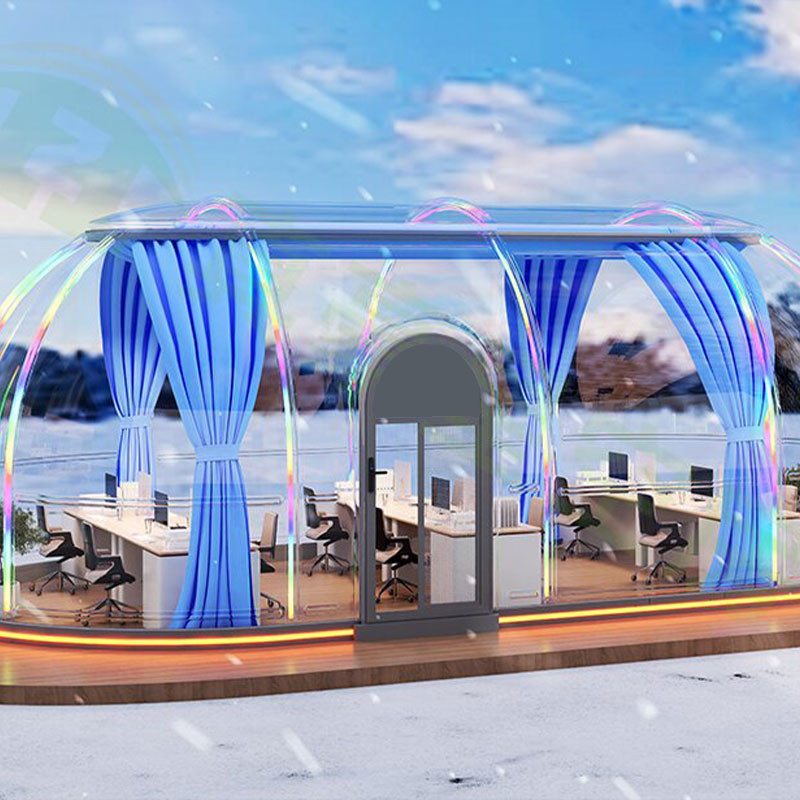 Luxury 15.2m2 Star Dining Bubble Tent Room Outdoor Dome Prefabricated ...