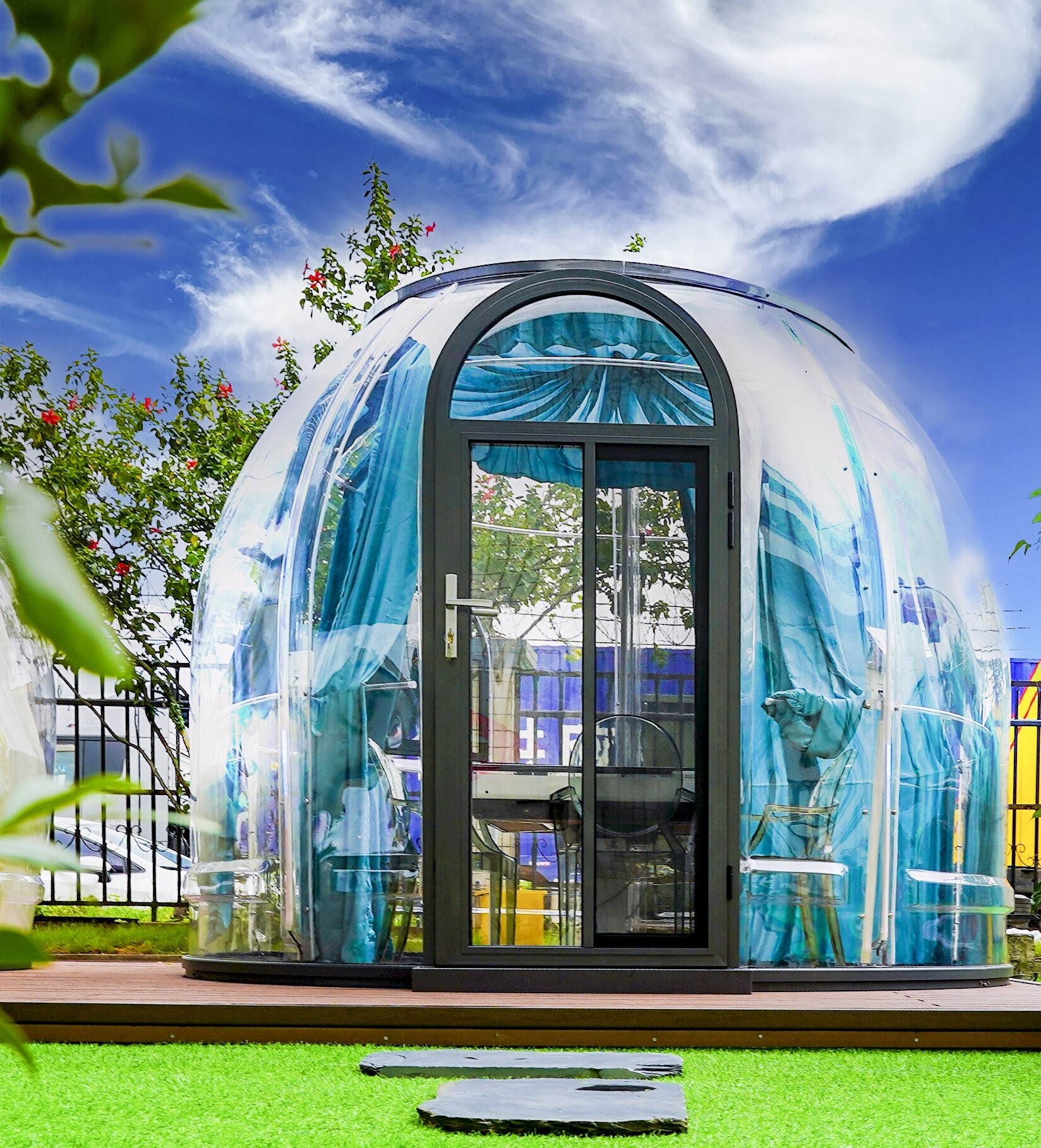 New Design Hotel Polycarbonate Dome Tent Modular Transparent Bubble ...